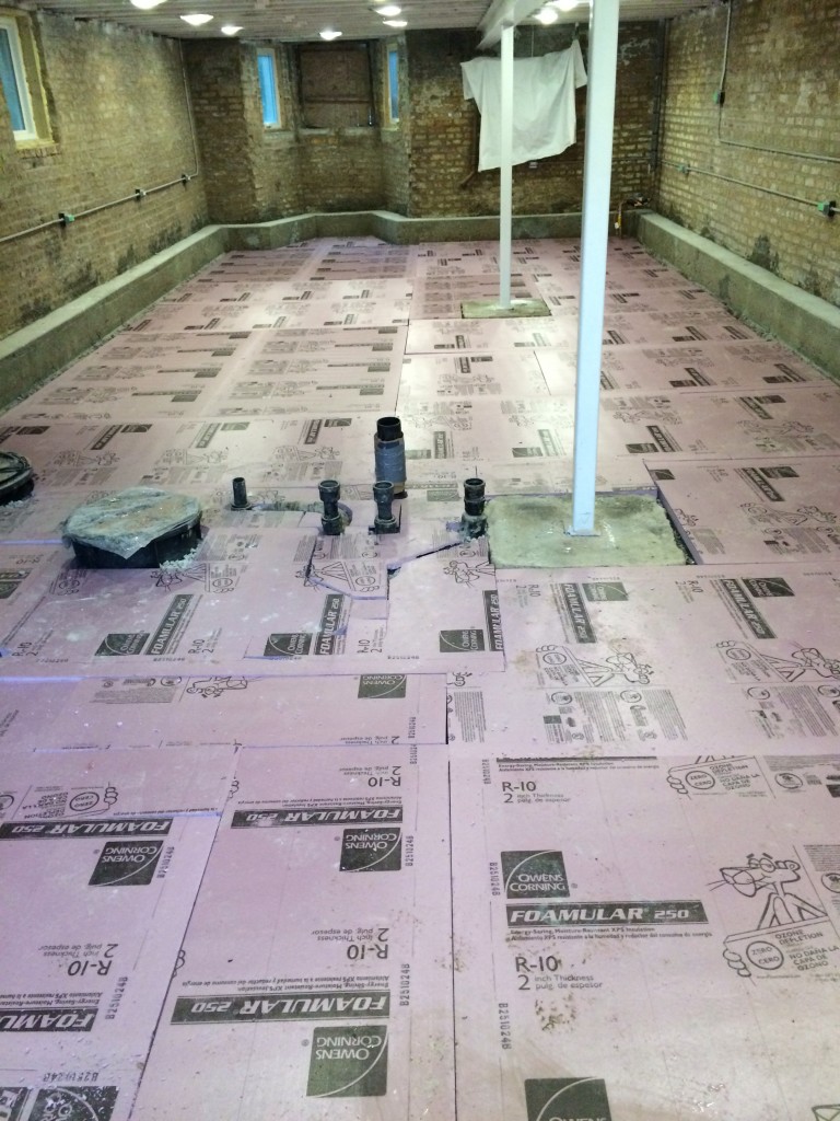 Basement Floor Prep – Stone and Insulation – Two Flat: Remade